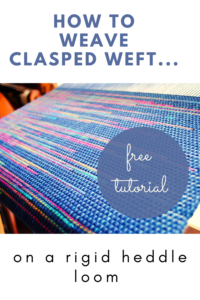 What is Clasped Weft? A step by step tutorial. - Kelly Casanova Weaving ...
