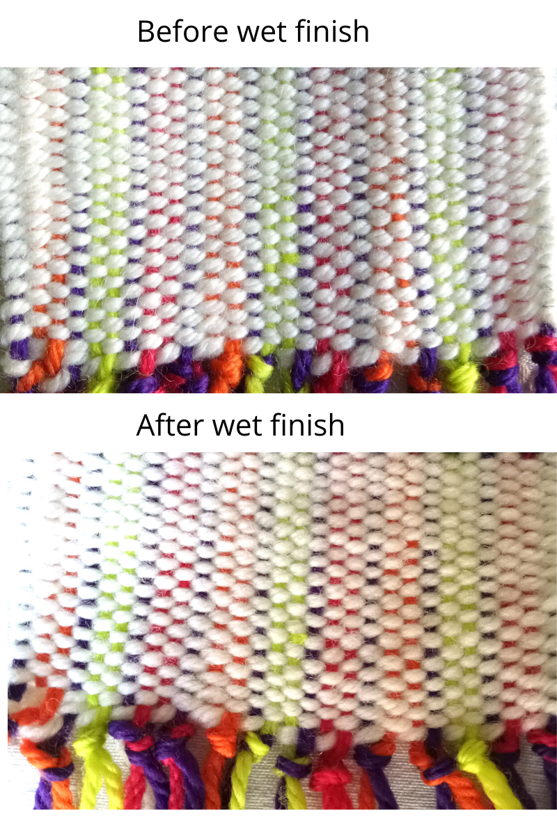 How to show off a multi coloured warp - Kelly Casanova Weaving Lessons