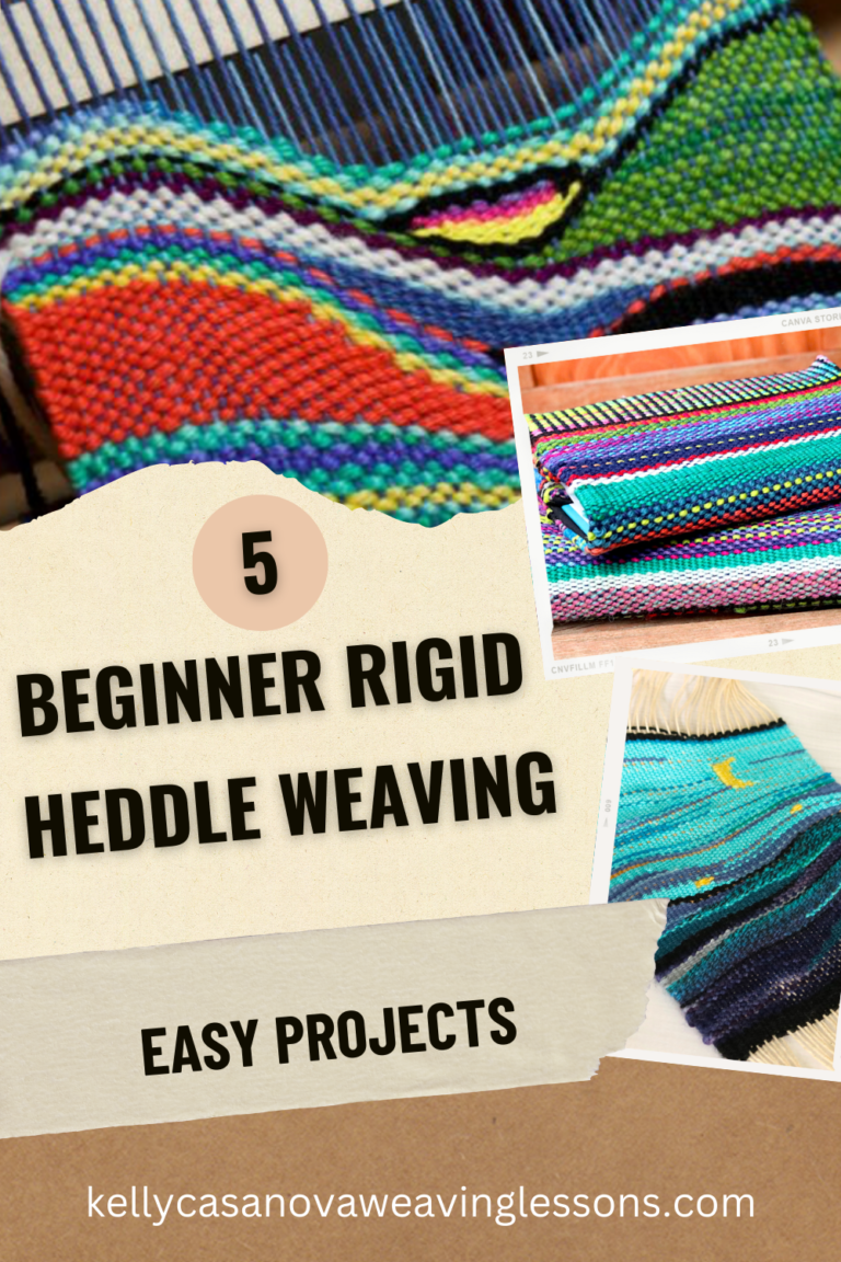 5 easy rigid heddle weaving projects for beginners - Kelly Casanova ...