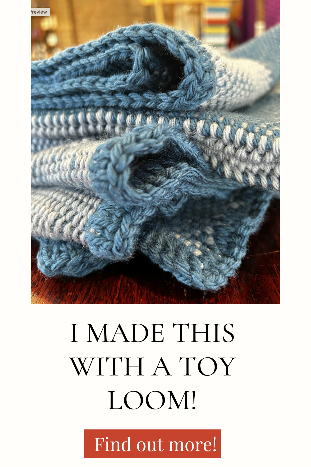 I wove a blanket on a toy loom! - Kelly Casanova Weaving Lessons